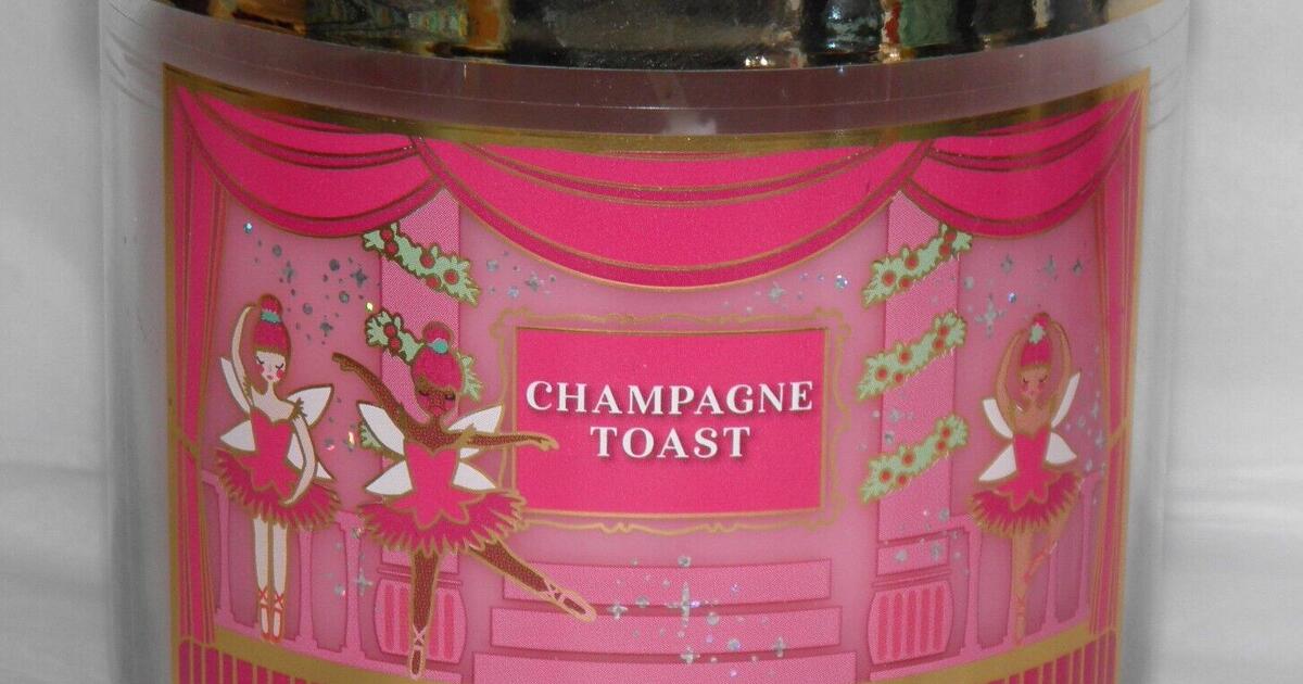Bath & Body Works CHAMPAGNE TOAST Nutcracker Holiday 3-Wick Scented ...