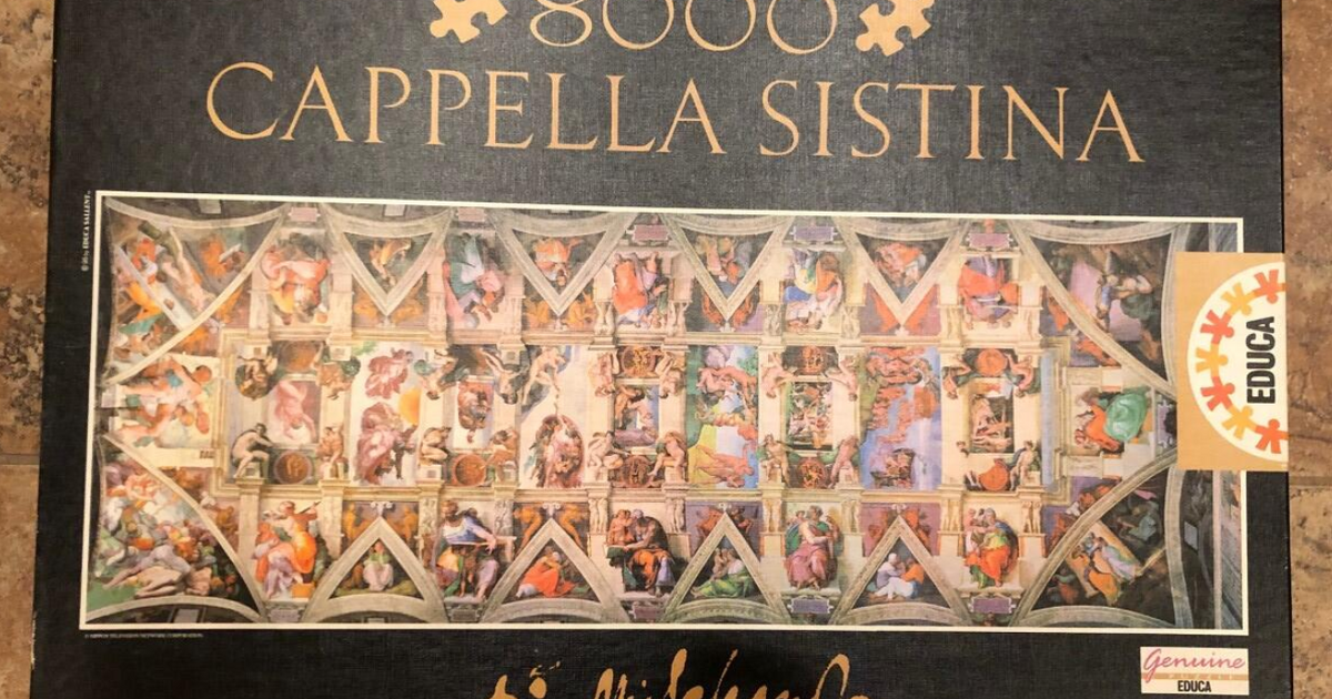 HUGE PUZZLE - 8000 piece Sistine Chapel ceiling - $50 for $50 in Las ...