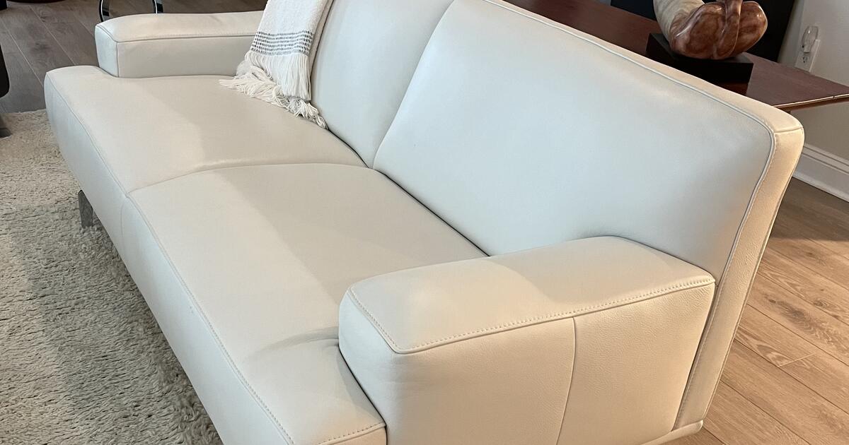 Scan Design Leather Sofa - price reduced for $785 in Ponte Vedra Beach ...