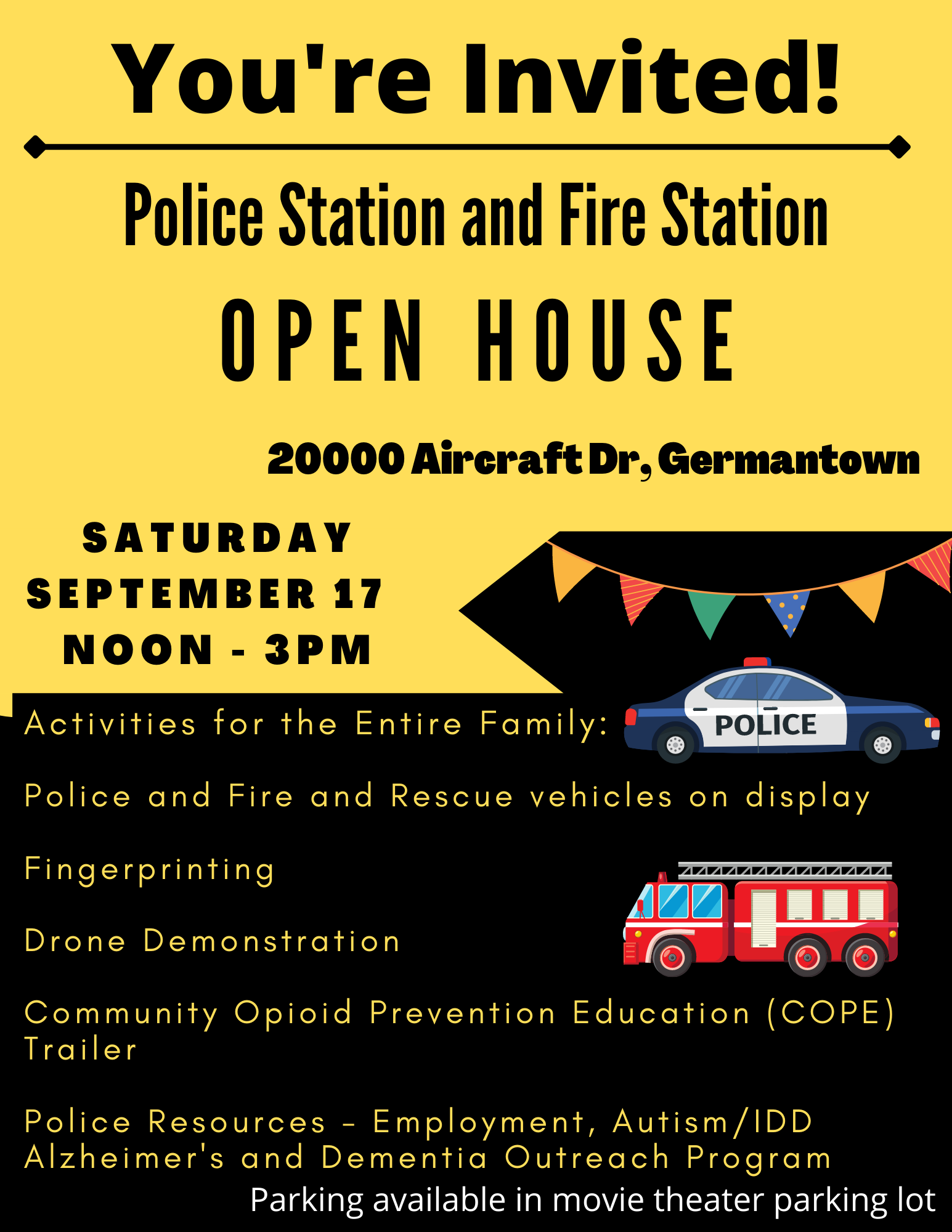 SAVE THE DATE! Police Station and Fire Station Open House - Sat, Sep 17 ...