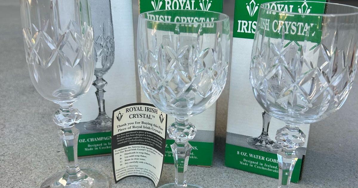 Royal Irish Crystal Glasses Set for $5 in Rancho Palos Verdes, CA | For ...
