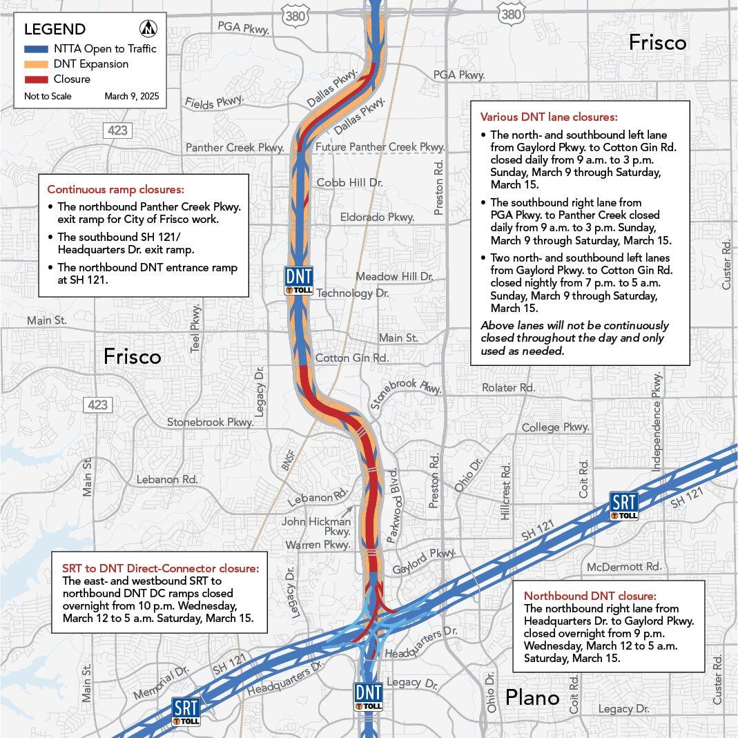 🚧 North Texas Tollway Authority Traffic Advisory: As part of the ...