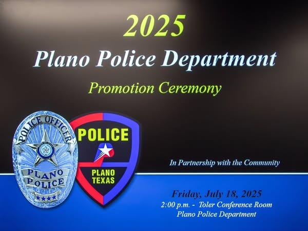 The Plano Police department is proud to announce the recent promotion ...