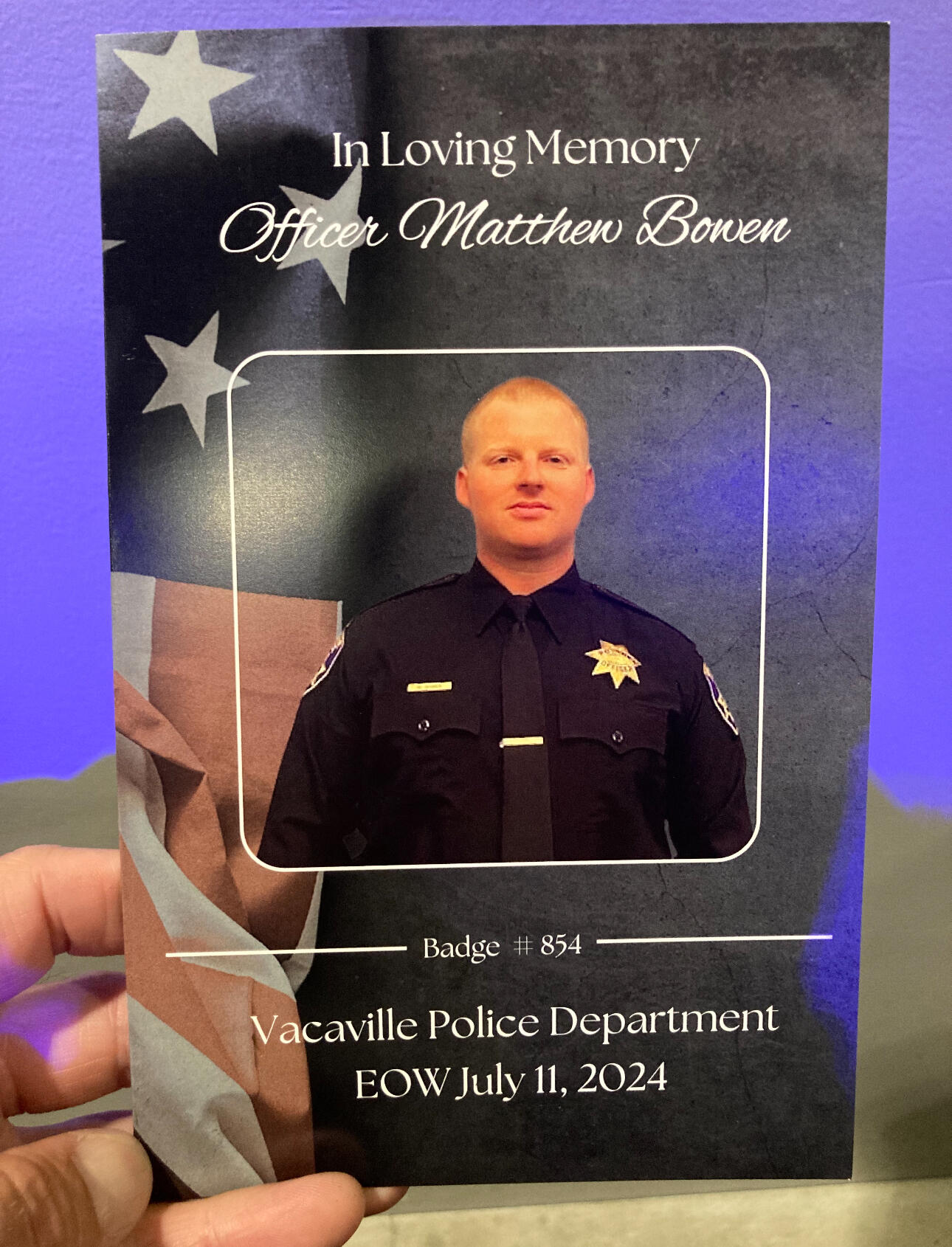 Today, members of the Brentwood Police Department attended the memorial ...