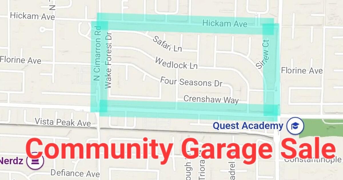 Mountain Shadows Estate Community Garage Sale for Free in Las Vegas, NV ...