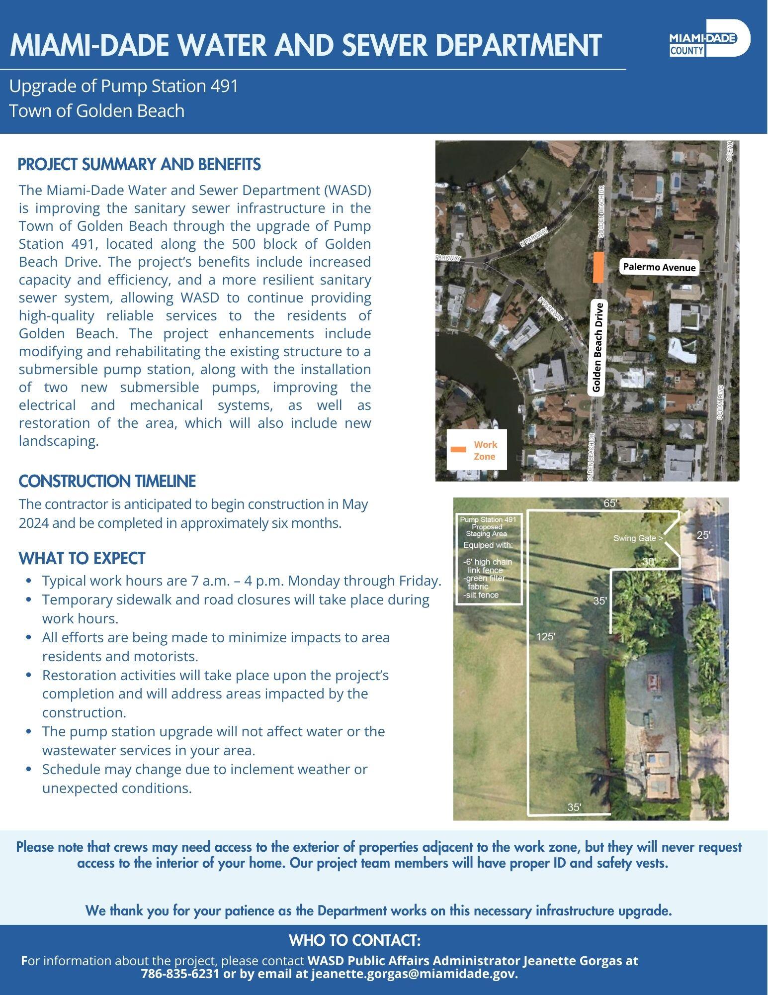 The Miami-Dade Water and Sewer Department (WASD) is improving the ...