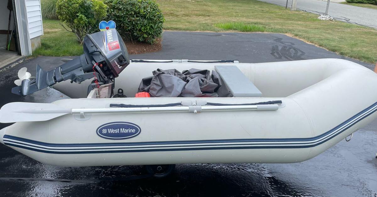 West Marine Inflatable Boat with Yamaha Outboard Motor for $1400 in ...