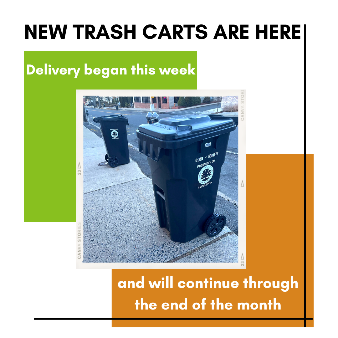 Delivery of the new trash carts for use in a semi-automated collection ...