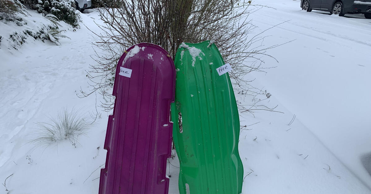 Purple and Green Sleds for Free in Portland, OR | For Sale & Free ...