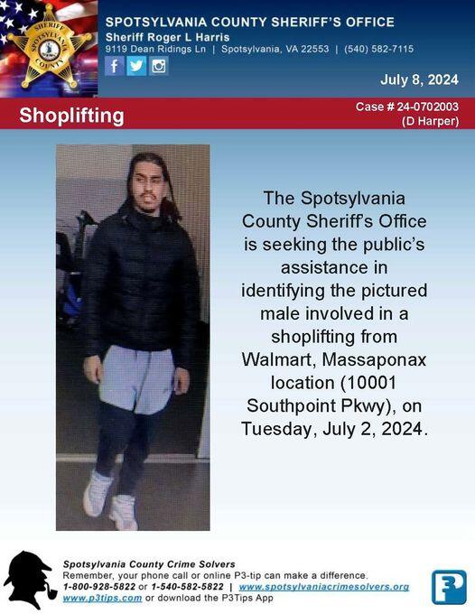An anonymous tip through our P3 system may result in a financial reward. (Spotsylvania Sheriff's ...
