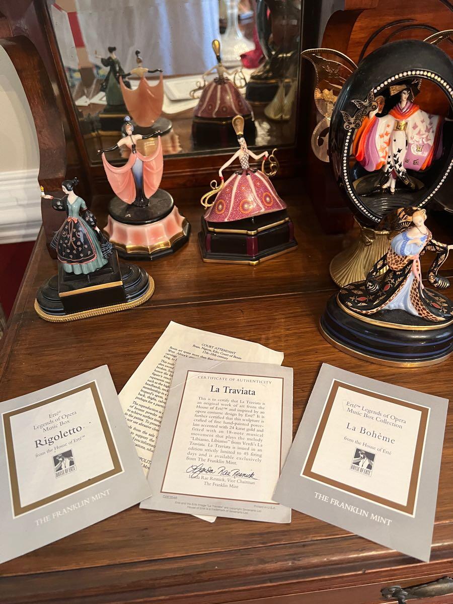 Franklin Mint House of Erté opera themed music boxes for Free in ...