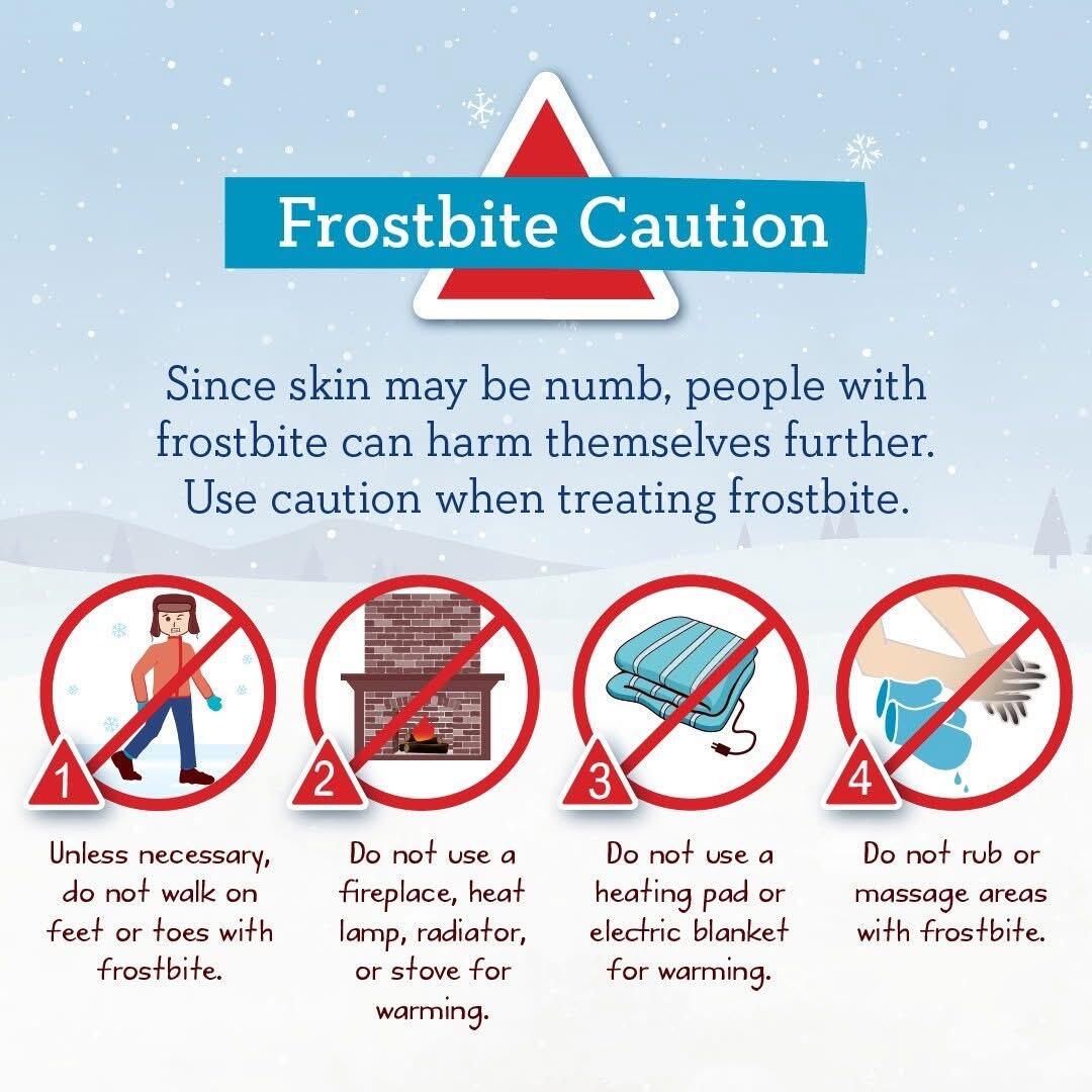 Winter weather can lead to health risks like frostbite and hypothermia ...