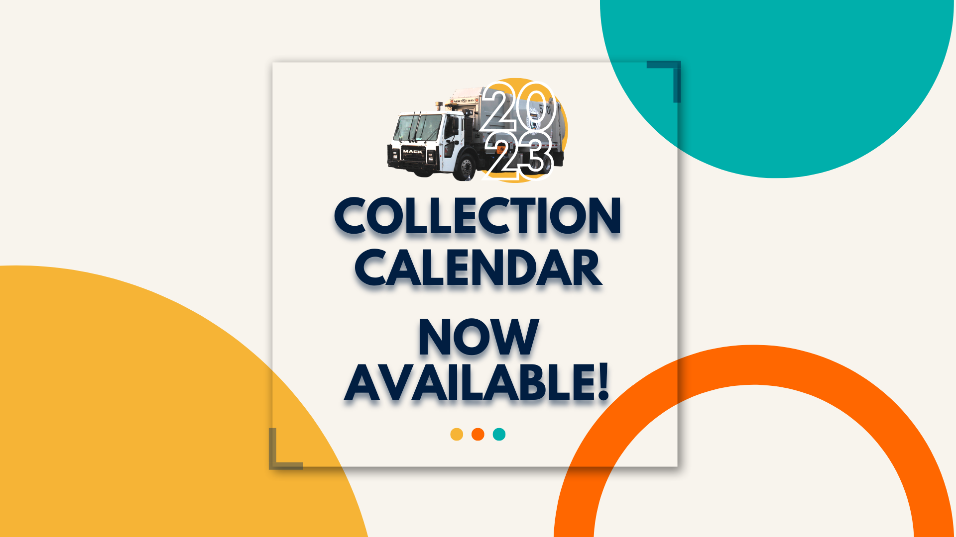 The 2023 Mount Pleasant Waste Management Calendar (Town of Mount ...