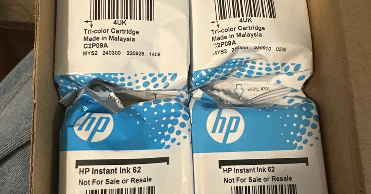 Four HP Instant Ink Cartridge #62 series for Free in Bartlett, TN | For ...