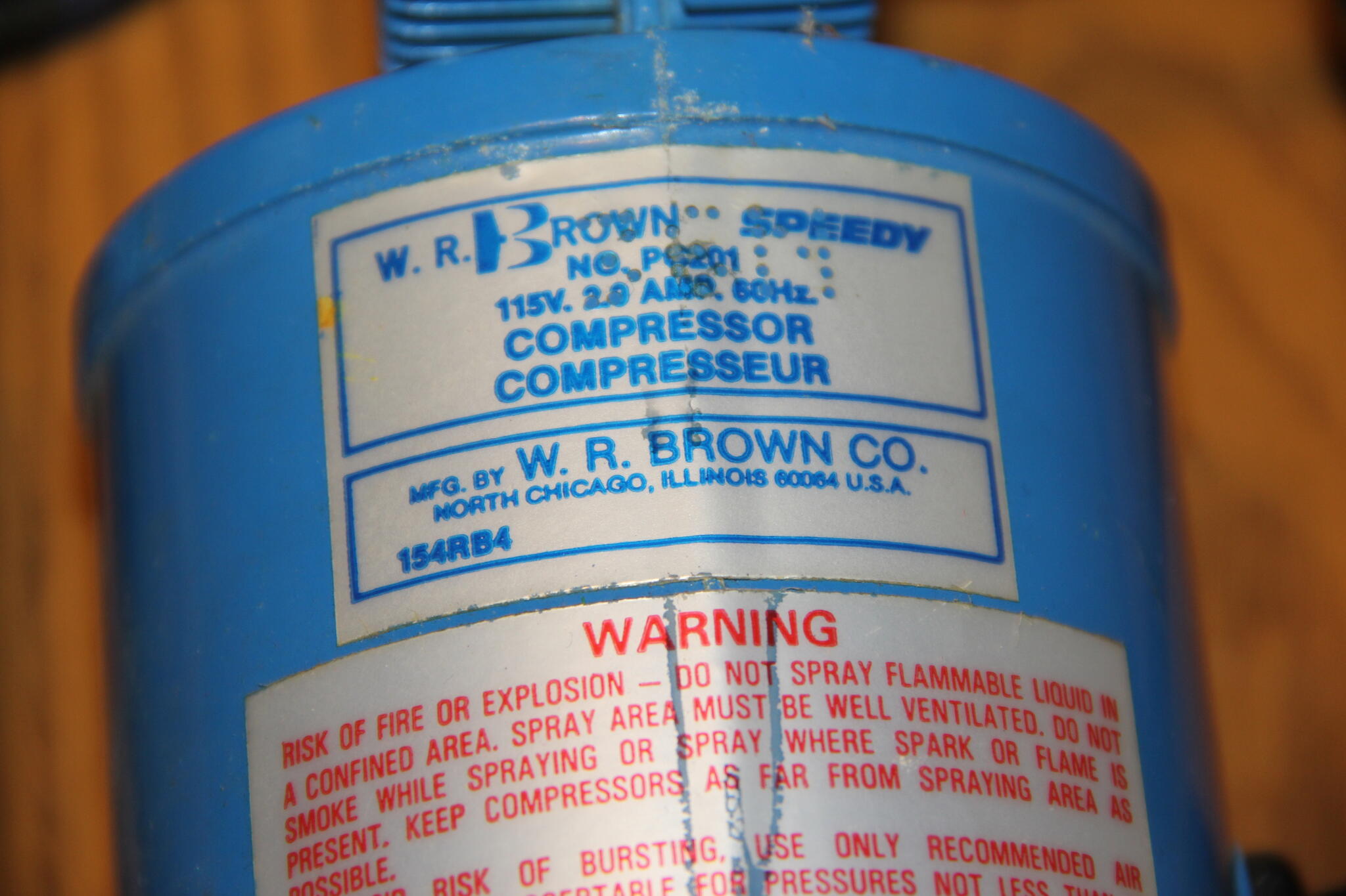 W. R. Brown Speedy Air Compressor Model 201 for Free in St. Peters, MO ...