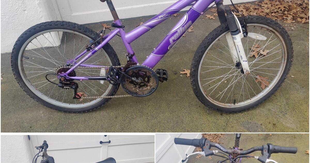 24" Bike 18-spd Rallye Incline Bike Mountain Bicycle Purple for $45 in ...