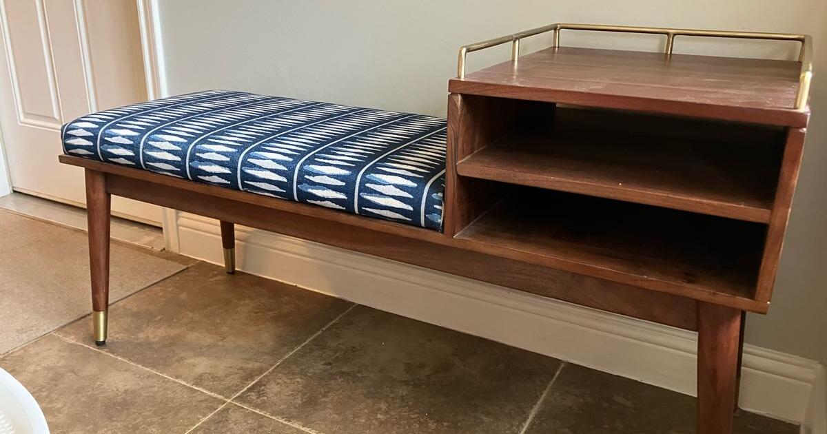 Mid Century Modern Bench with Shelf for $60 in Houston, TX | For Sale ...