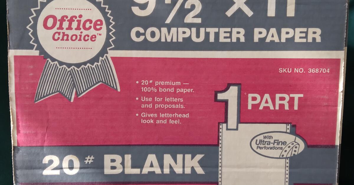 Still Available...great for kids drawing paper....Continuous feed ...