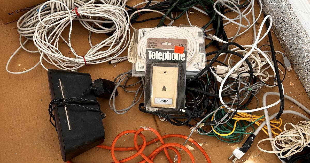 Box full of tech stuff, power packs, phones etc. for Free in Henderson ...