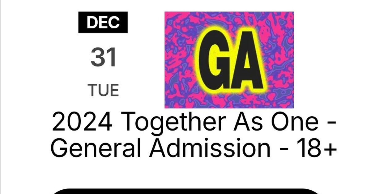 Together As One- New Year's Rave. Reduced Ticket. for $100 in Seattle ...