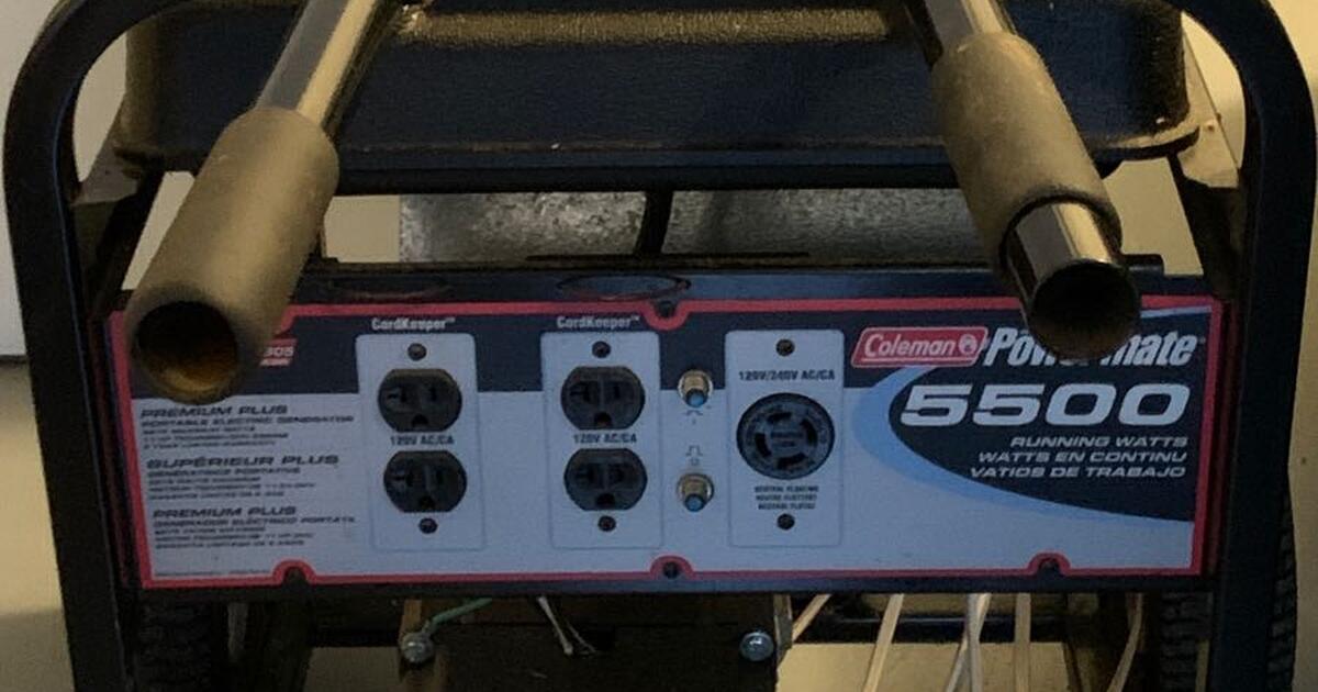 Coleman generator 5500 watts for $85 in Williamsburg, VA | Finds — Nextdoor