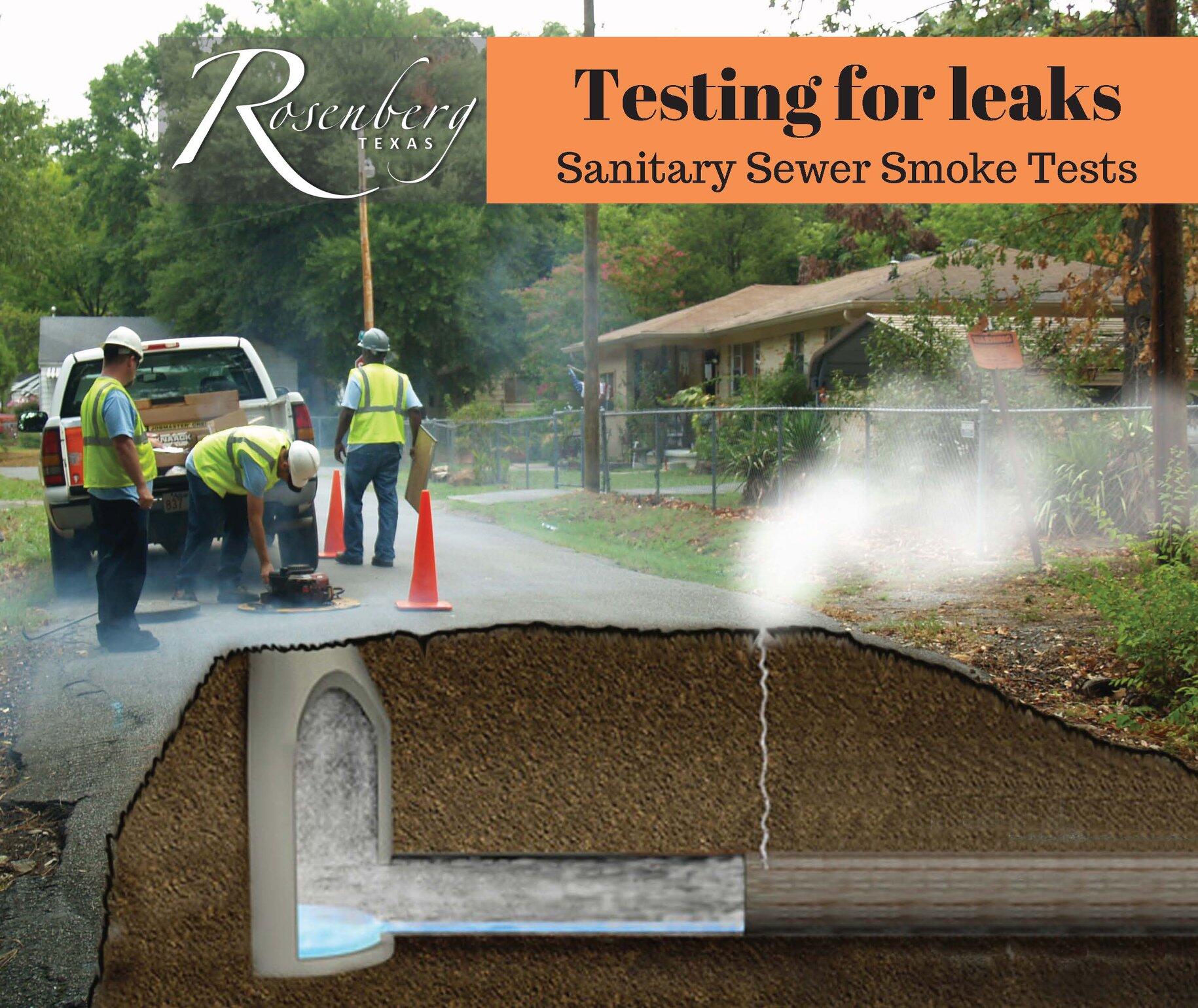 SANITARY SEWER SMOKE TESTING | The City of Rosenberg Utility Department ...