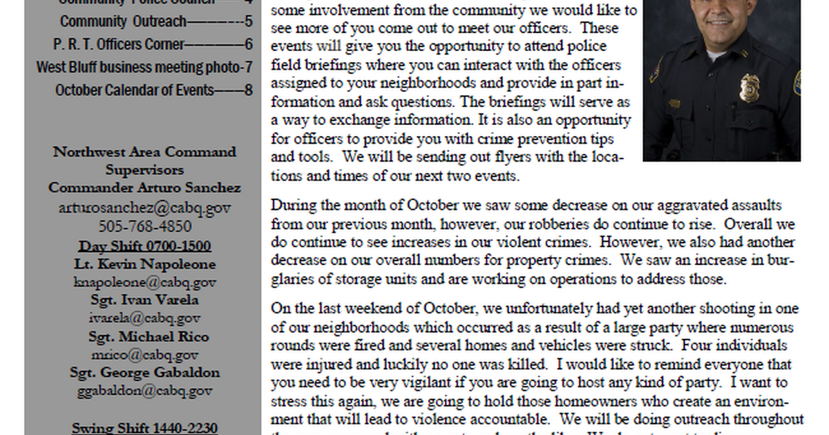 NW Area Command Newsletter for November 2021 — Nextdoor