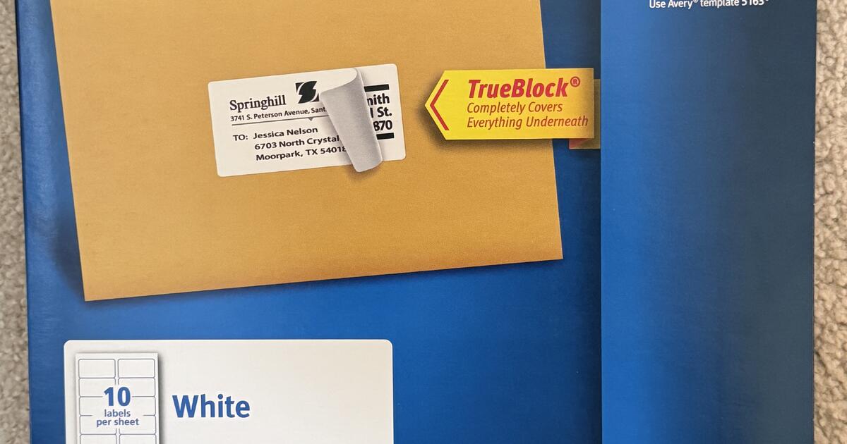 Unopened, pristine packs of various types of papers and labels [not ...