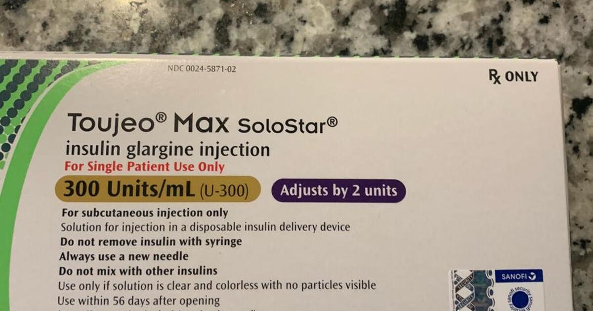 Medical 3 boxes of two pens each of Toujeo Max Insulin for $$325 for ...