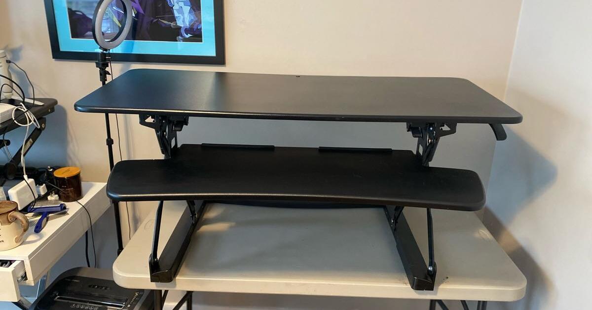 FlexiSpot 47" Sit-Stand Desk Converter, Black (M3B) for $25 in San ...