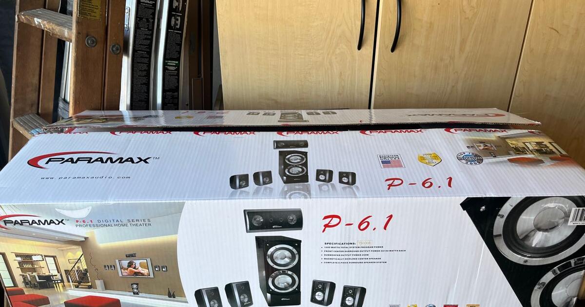 Paramax P-6.1 Home Theater System new in box for Free in Chandler, AZ | For Sale & Free — Nextdoor