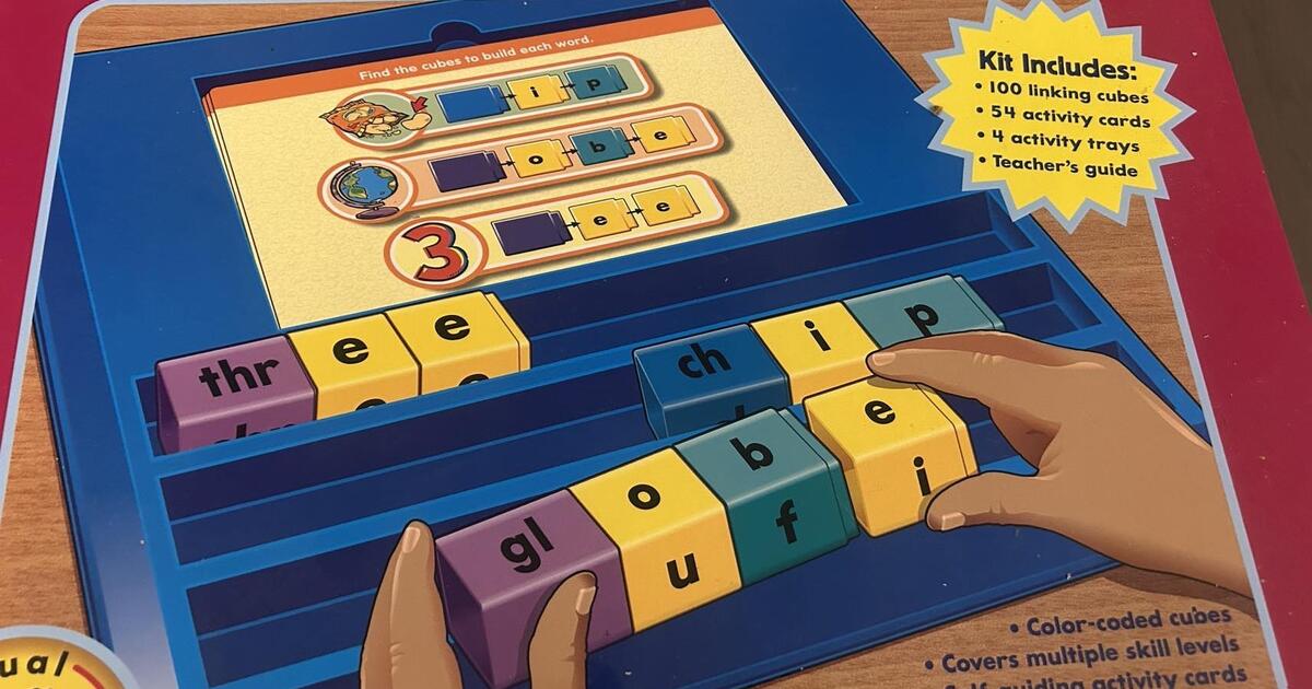 Like New Lakeshore Building Words Linking Cubes Kit for $10 in ...