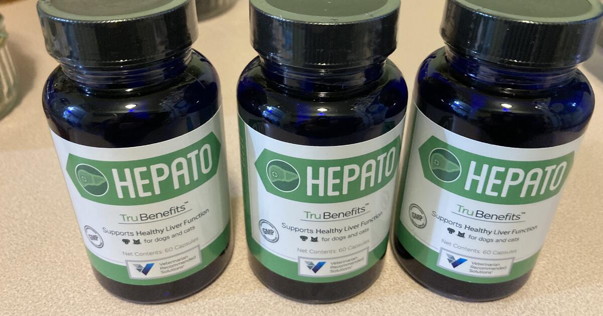 Bottle of Hepato TruBenefits for Dogs+Cats - Supports Healthy Cleansing ...