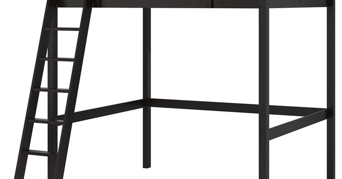 Ikea Black Loft Bed Frame for Free in Raleigh, NC | For Sale & Free ...