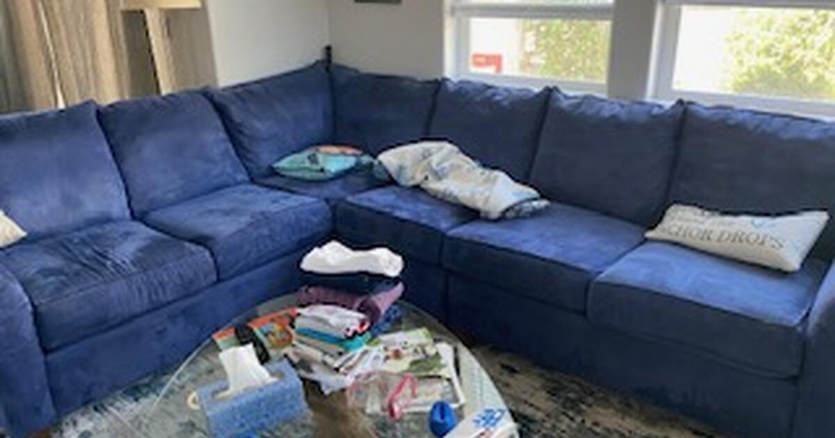 Royal Blue 3-piece Sectional Couch for $250 in Hillsboro, OR | Finds ...