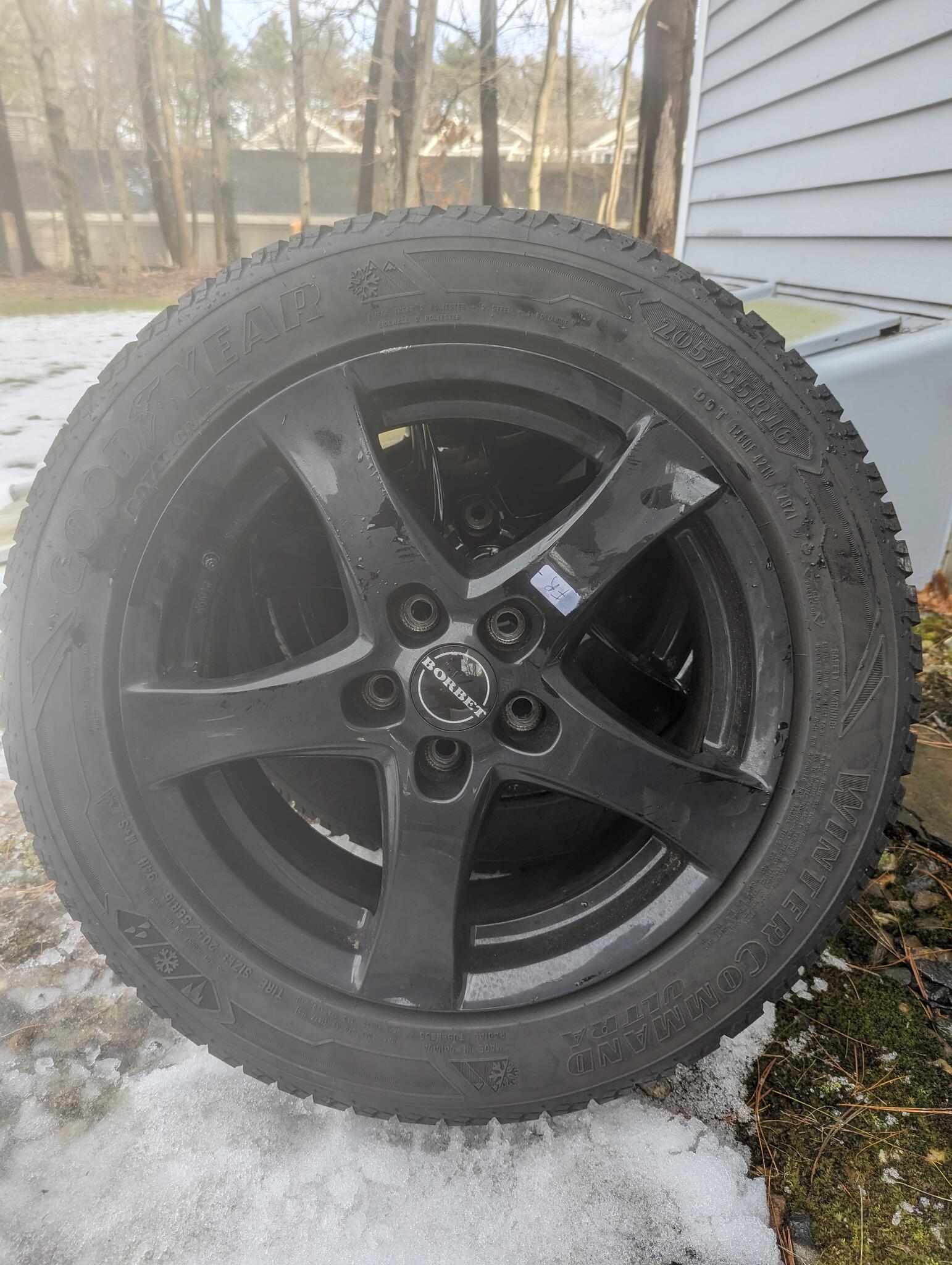 4 Snow Tires & Rims 205/55R16 for $500 in Stow, MA | For Sale & Free ...