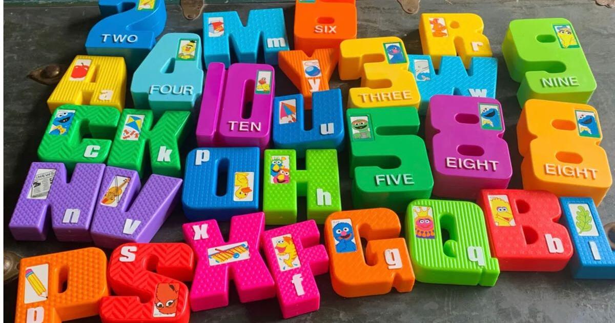 Vintage Sesame Street NUMBERS LETTERS Lot Jumbo 4 5 1994 Jim Henson Vintage Sesame Street NUMBERS LETTERS Lot Jumbo 4 5 1994 Jim Henson