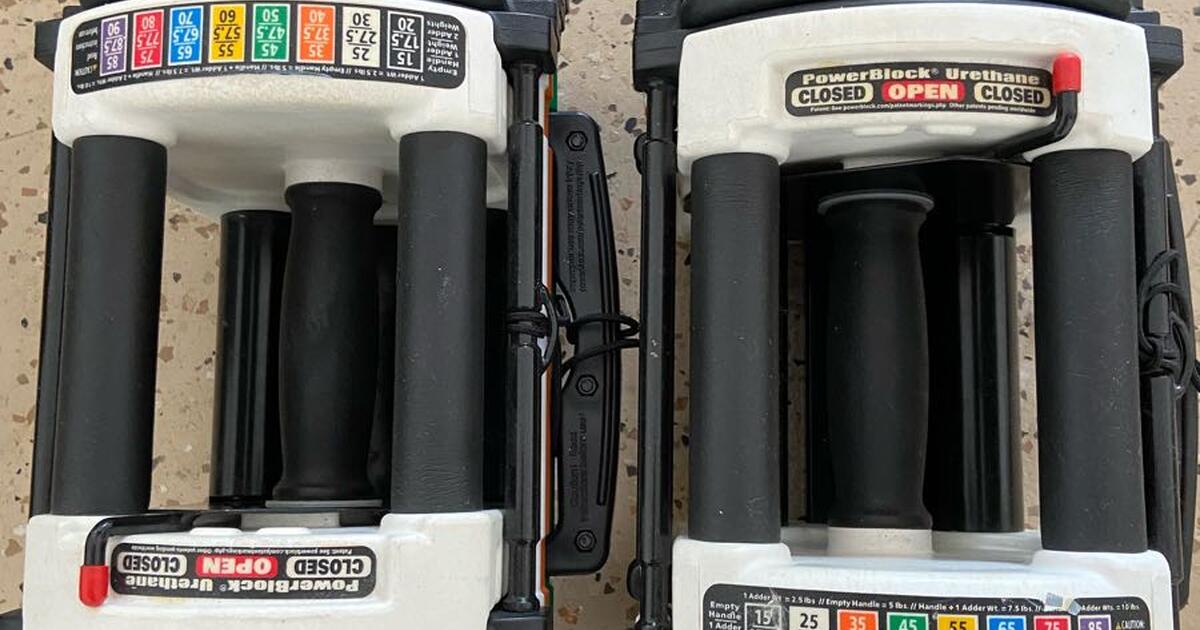 PowerBlock Urethane Adjustable Dumbbells for $150 in Darien, IL | For ...