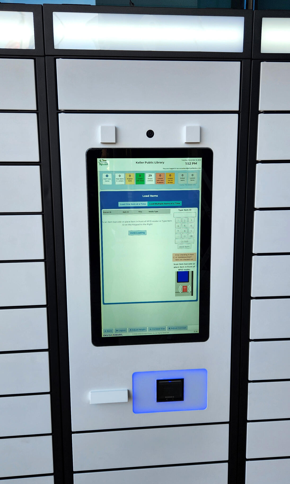 Keller Library installs outdoor holds locker for after-hour checkouts (City of Keller ...