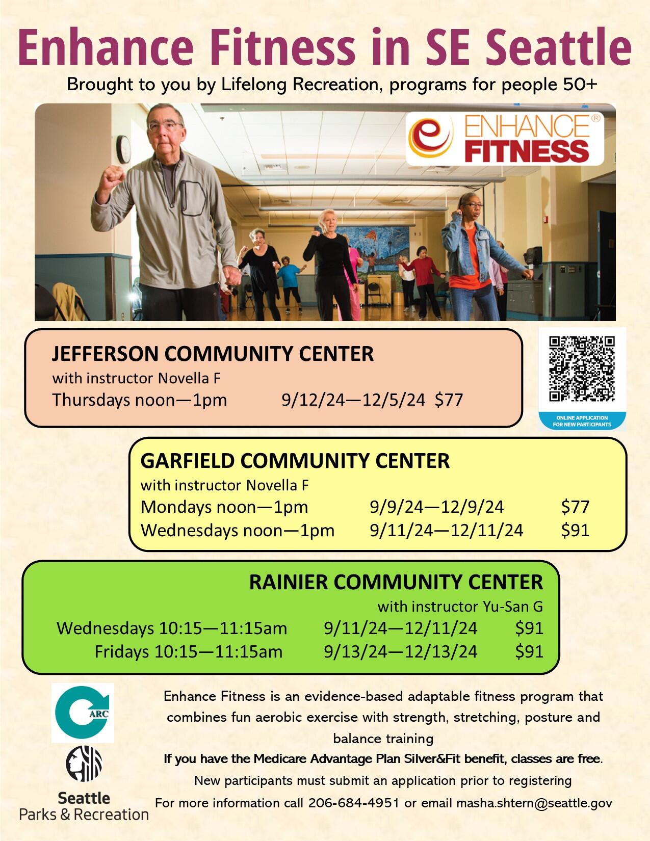 Enhance Fitness is back at Jefferson Community Center this Fall, and ...