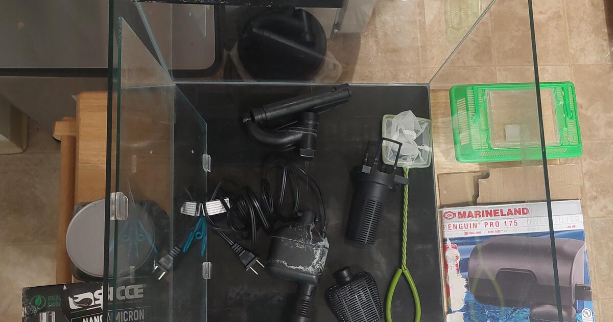 Fish Tank Bundle (14 Gallon Tank , Filter, Accessories ) for $30 in San ...