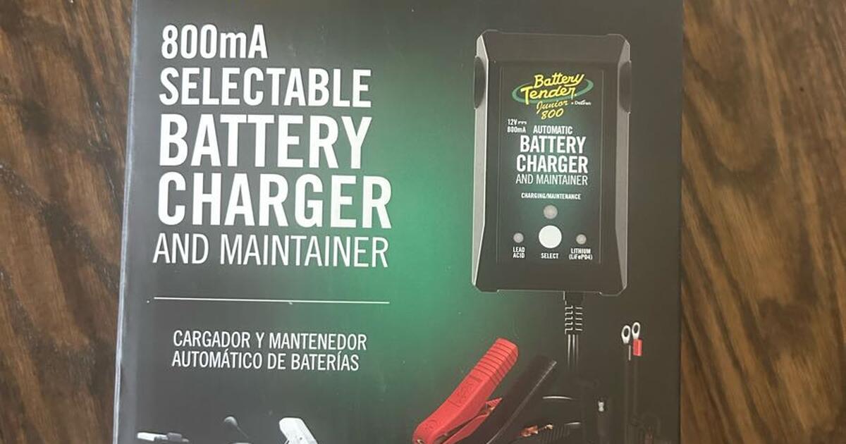 NEW Battery Tender JR High Efficiency 800mA Battery Charger with Alligator Clips for $24 in ...