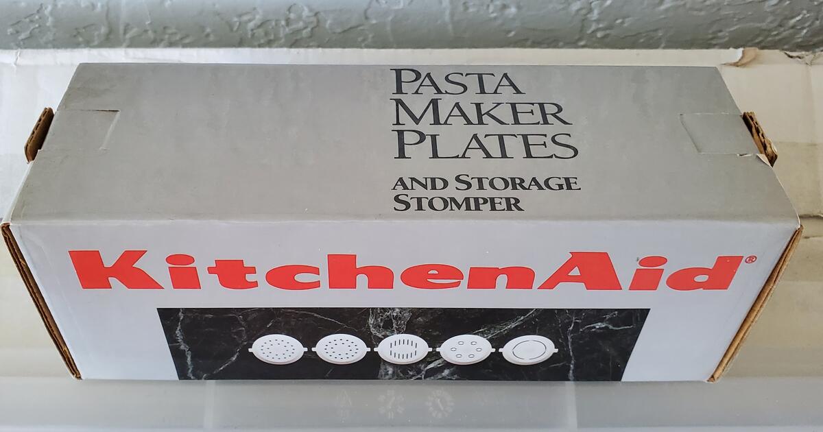 New in Box KITCHEN AID Pasta Maker Plates and Storage stomper for $25 ...