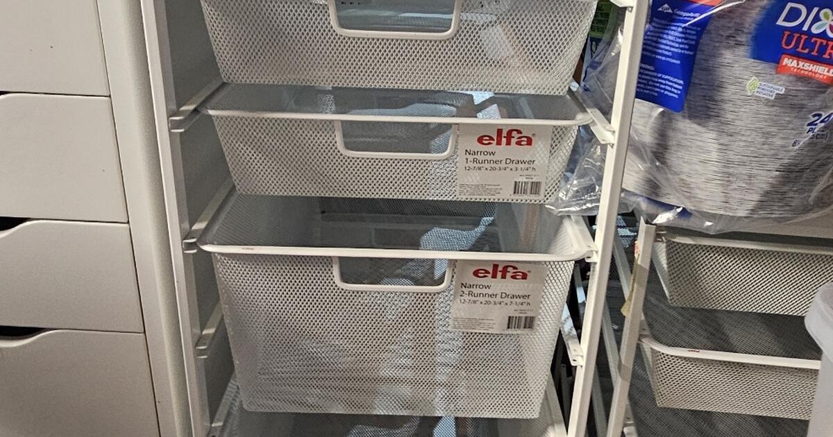 (2) Elfa Classic Drawer Storage Units in Danville, CA | For Sale & Free ...