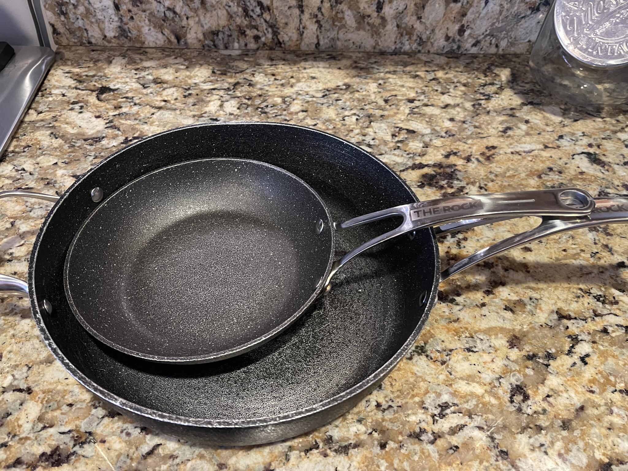 The Rock Frying Pans -two large and small for $10 in Lewes, DE | For ...