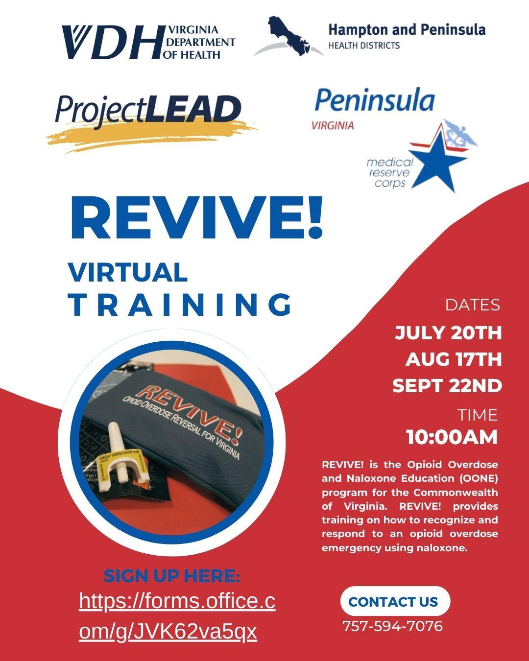 Peninsula Medical Reserve Corps is offering FREE Virtual REVIVE ...