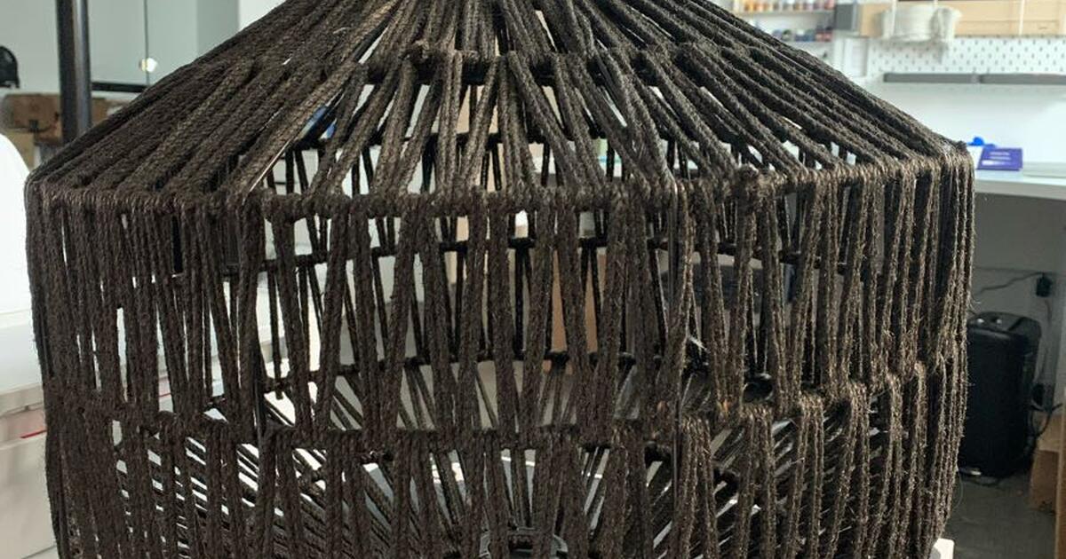 Black wicker open weave lantern - see other photos for inspiration for ...