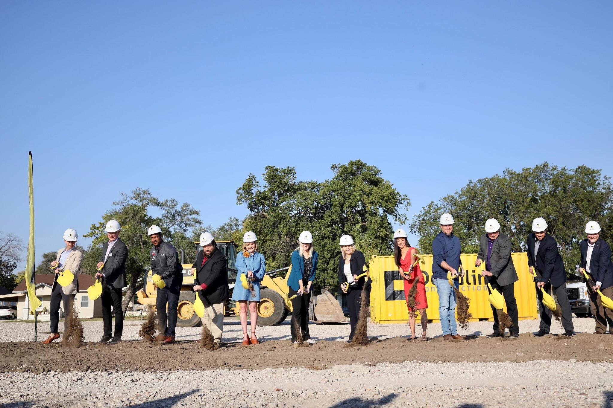 What a beautiful morning we had for today's groundbreaking for The Hub ...