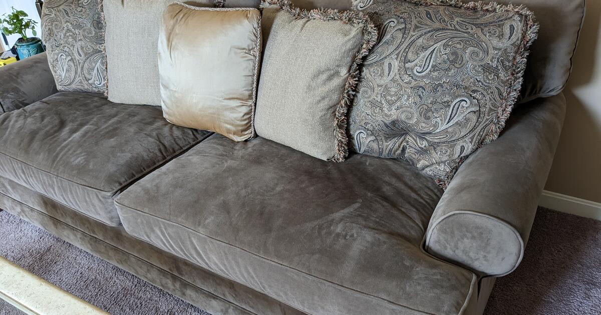 Large heavy plush sofa couch for $250 in Westerville, OH | For Sale ...