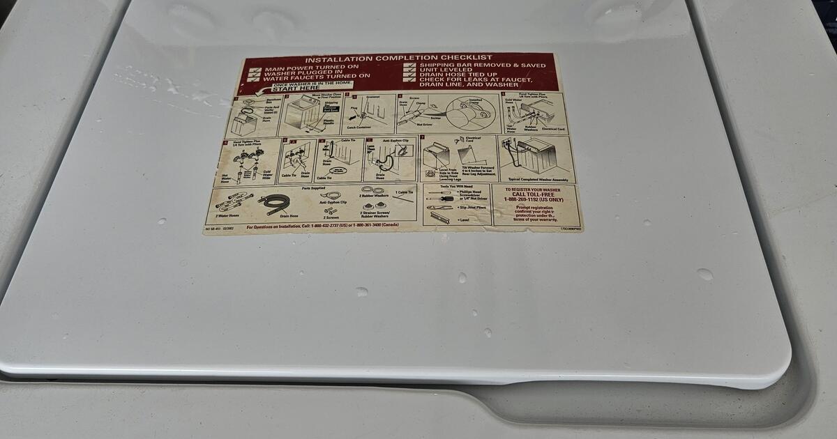 White GE upright Washing Machine for $75 in Mount Pleasant, SC | Finds ...